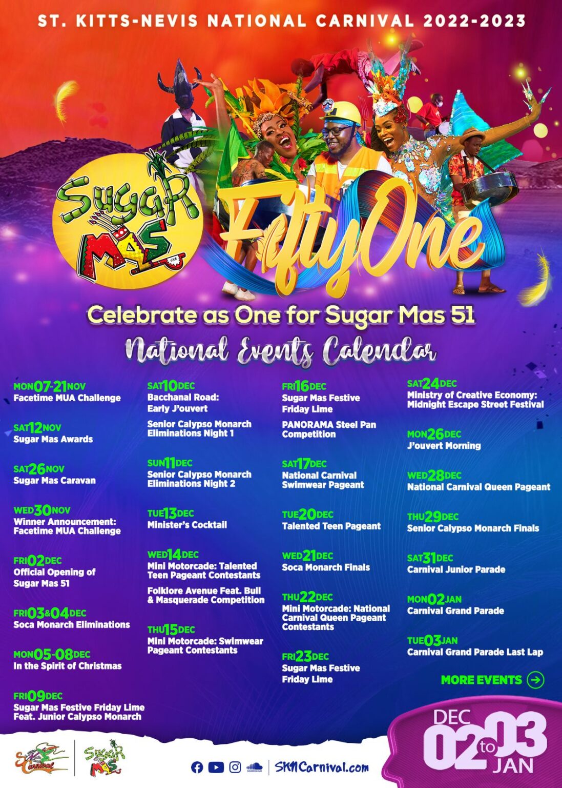 Event Calendar | SKN Carnival